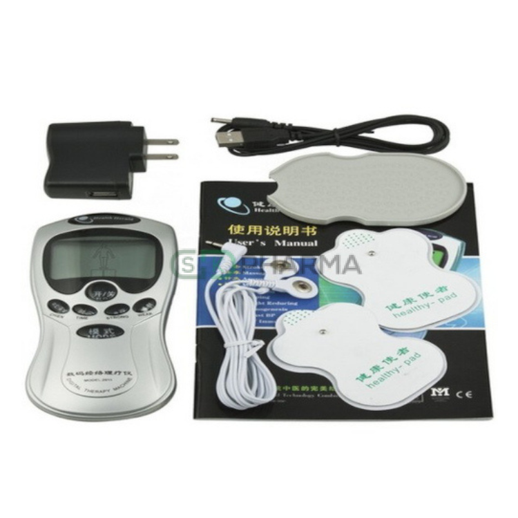 Tens Acupuncture Digital Therapy Machine with Four Pads | SK Pharma
