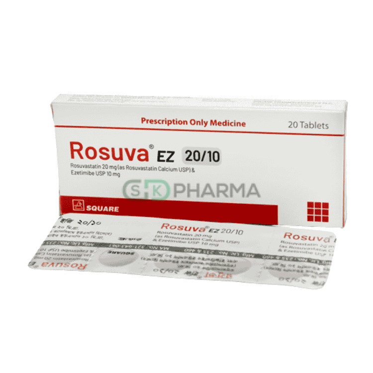 Rosuva EZ | 20 mg+10 mg | Tablet | রসুভা ইজেড ২০ মি.গ্রা.+১০ মি.গ্রা ...