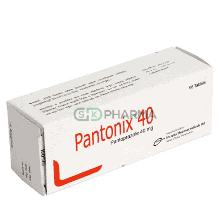 Pantonix | 40 mg | Tablet | প্যানটোনিক্স ৪০ মি.গ্রা. ট্যাবলেট | SK Pharma